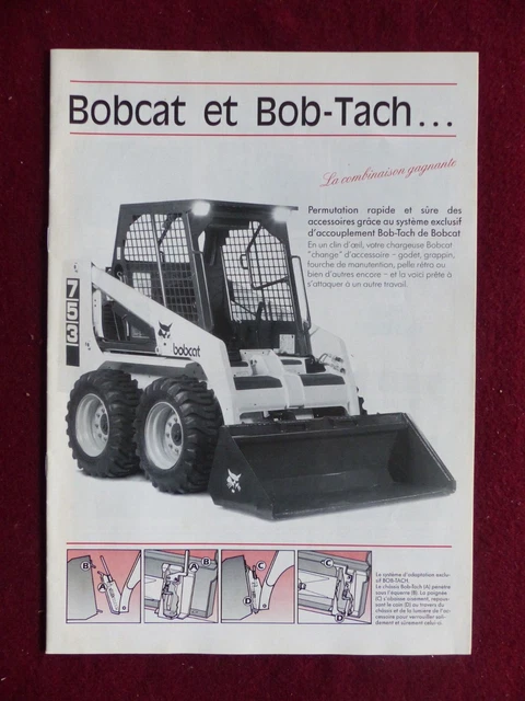PROSPECTUS CATALOGUE TRACTEUR : bobcat et bob tach EUR 5,00 - PicClick FR