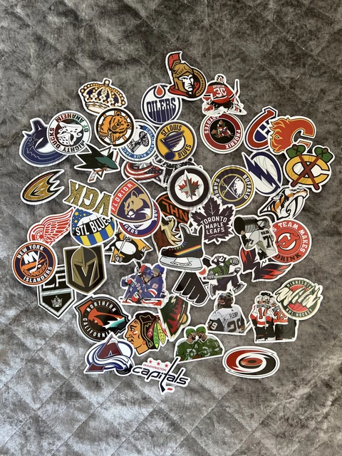 NHL TEAM LOGO Stickers - All Teams Available including some Classic ...