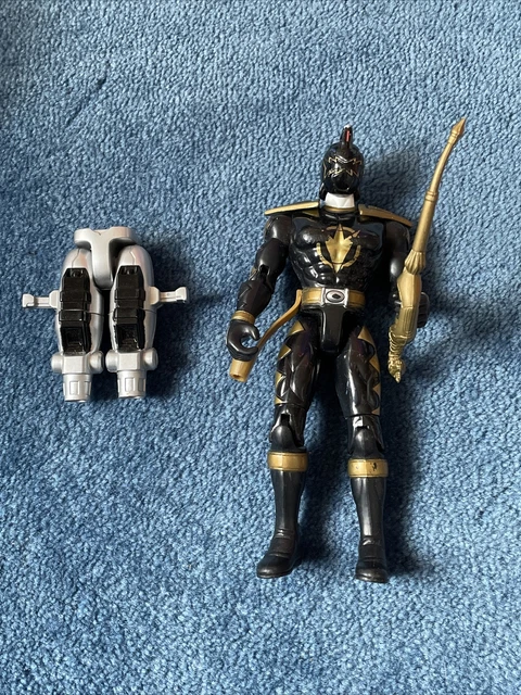 POWER RANGERS BLACK Ranger Action Figure Dino Thunder Mighty Morphin ...