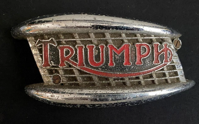 TRIUMPH BONNEVILLE 650 750 Motorcycle Tank Badge Emblem Insignia £33.00 ...