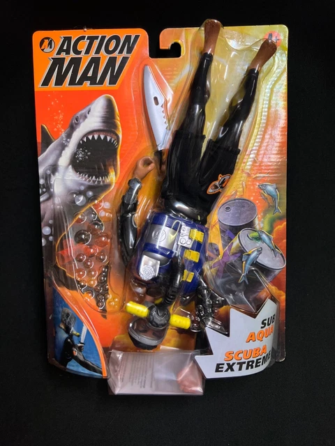 ACTION MAN - Sub Aqua - Cardato Inutilizzato - Mam - Hasbro 1998 ...