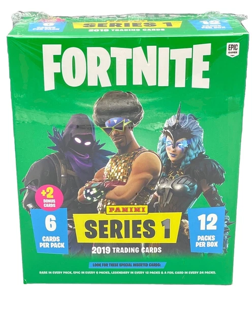 1X PANINI SERIES 1 Fortnite Mega Blaster Box - 12 Booster + 2 Crystal ...