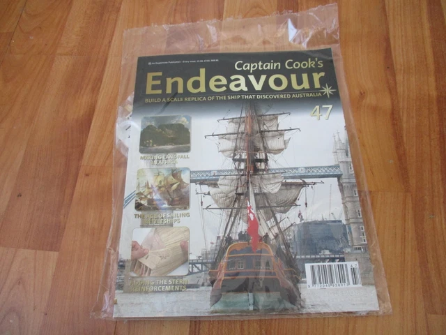 1/48 EAGLEMOSS BUILD Captain Cook's Endeavour Model Ship Issue 47 Inc ...