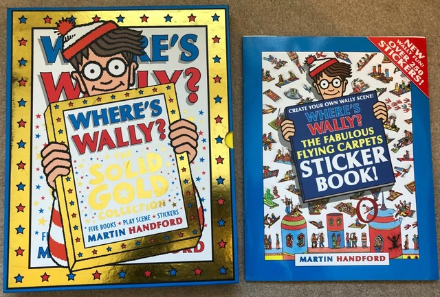 WHERE'S WALLY? THE Solid Gold Collection Incl. 5 books, stickers, play ...