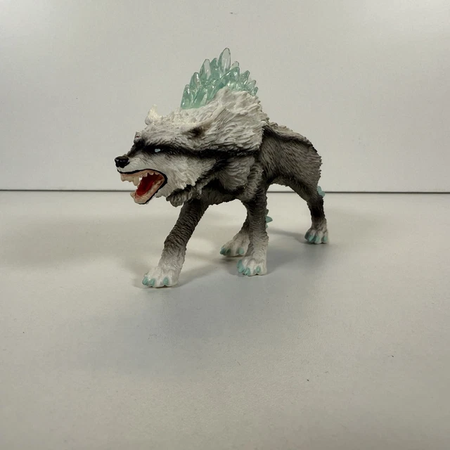 SCHLEICH ELDRADOR CREATURES ICE WORLD SNOW WOLF FIGURE - Fantasy ...