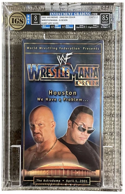 WRESTLEMANIA X-SEVEN 2001 WWF VHS IGS 8 8.5 £510.73 - PicClick UK