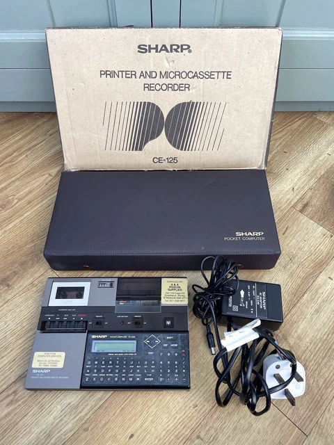 WORKING SHARP POCKET Computer PC-1248 Printer Microcassette Recorder CE ...