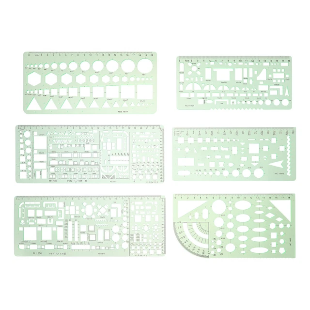 TEMPLATE RULER BUILDING Formwork Architects Drawing Stencils ...