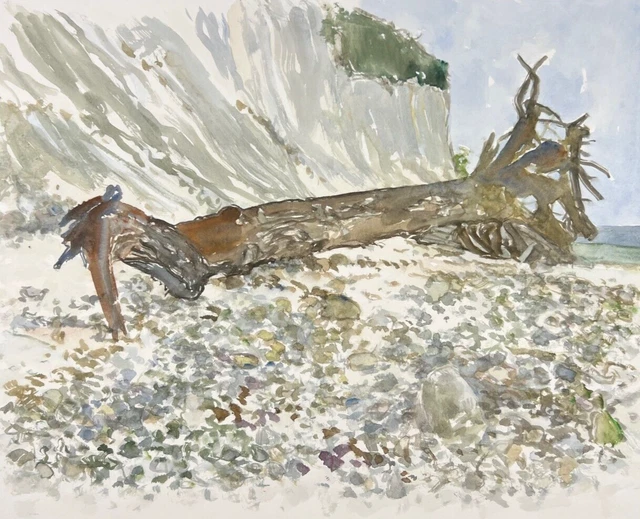 CLAUS VAHLE I Gemälde I Aquarell "Rügen" 1991 I Kunstsammlung VATTENFALL EUR 21,50 - PicClick DE