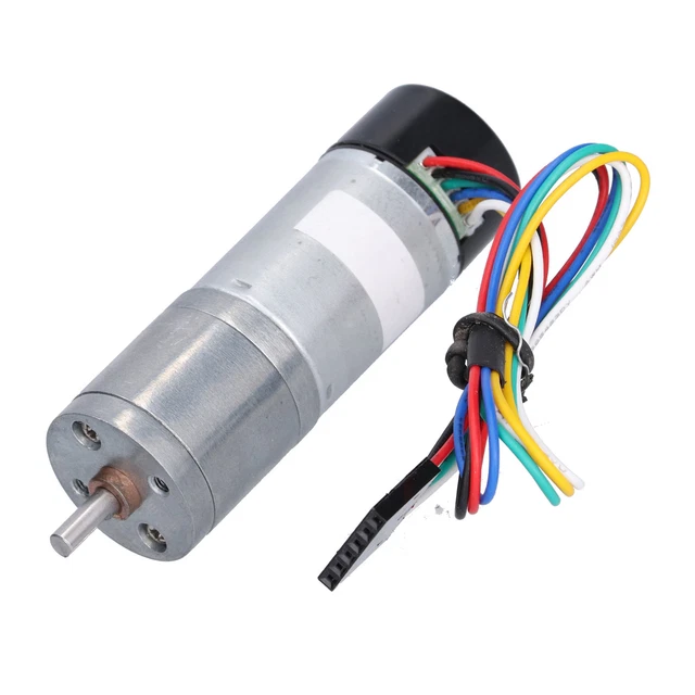 DC GEARED MOTOR With Encoder Speed Measuring Signal Feedback 620RPM ...