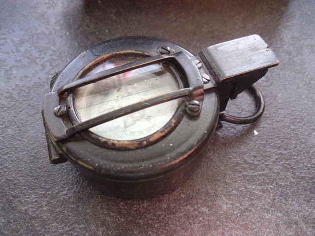 WW2 MK3 1943 British military prismatic Marching Compass, Marked TG&Co ...