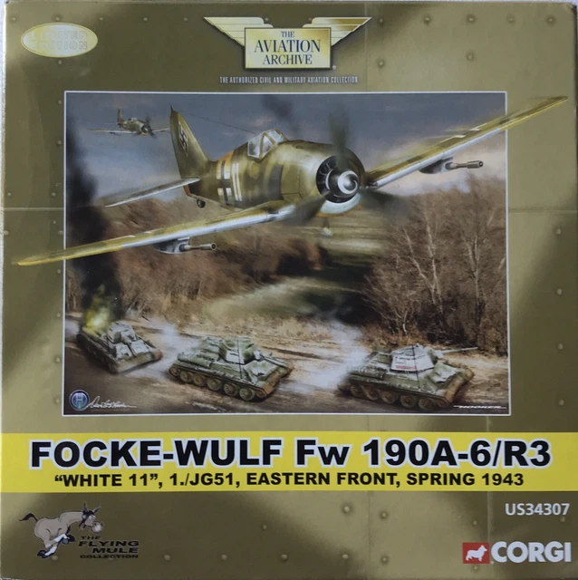 CORGI AVIATION ARCHIVE ‘Flying Mule’ 1/72 Focke Wulf Fw 190A-6R3 ...