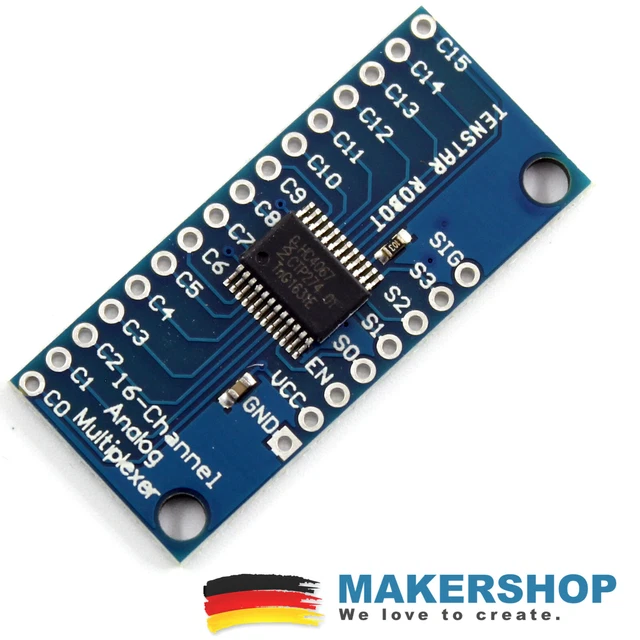74HC4067DB 16-KANAL MULTIPLEXER Analog Digital CD74HC4067 MUX Arduino ...