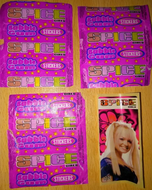 SPICE GIRLS BUBBLE Gum Wrappers £21.46 - PicClick UK