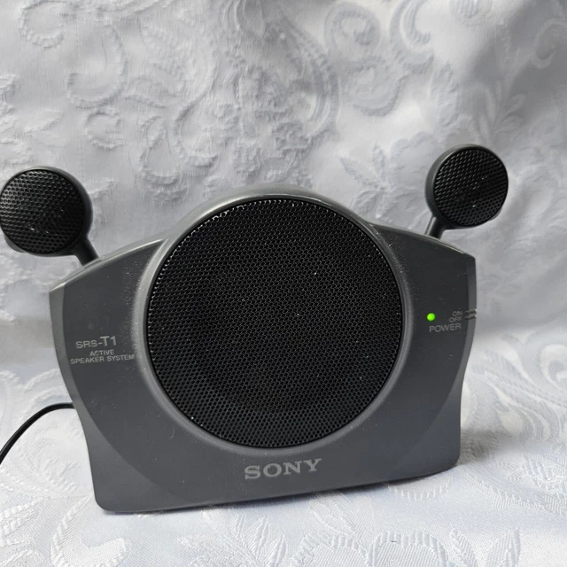 VINTAGE SONY WALKMAN SRS-T1 Active Portable Stereo Speaker System £16. ...