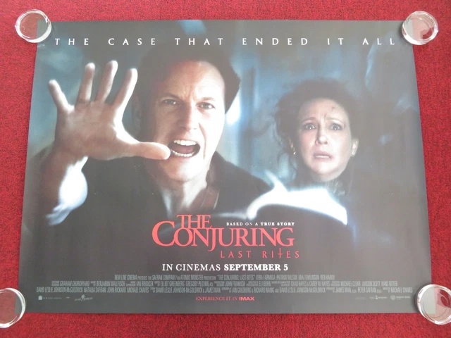 THE CONJURING: LAST Rites Uk Quad Rolled Poster Patrick Wilson Vera ...
