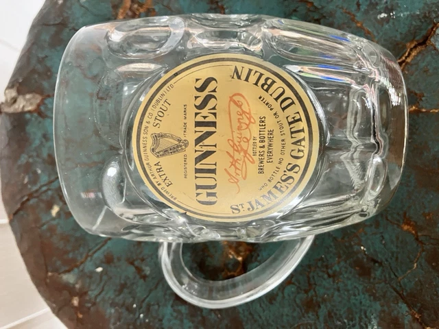 VINTAGE GUINNESS DIMPLED Glass One Pint Tankard £20.18 - PicClick UK