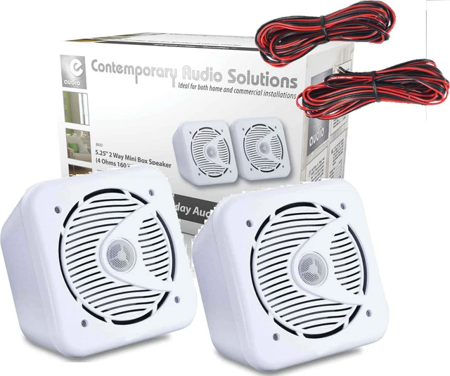 E-AUDIO 5.25& 2 Way Mini Box Speaker 4 Ohms 160W B420 £38.00 - PicClick UK