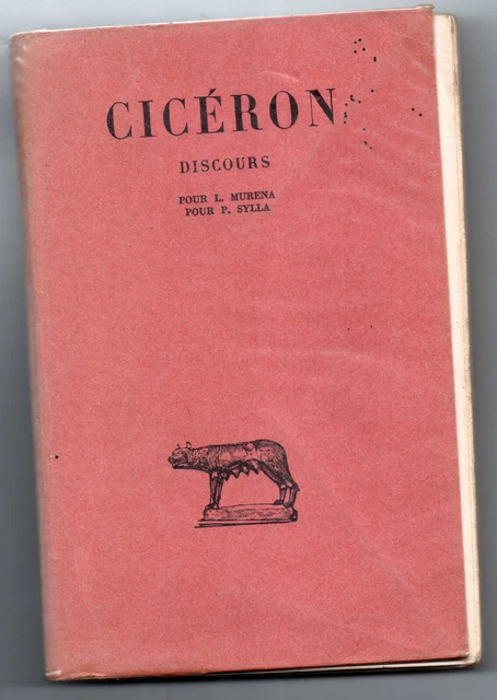CICERON-DISCOURS T.XI-COLLECTION G. Budé-Les belles lettres-Français ... CICERON-DISCOURS T.XI-COLLECTION G. Budé-Les belles lettres-Français ...