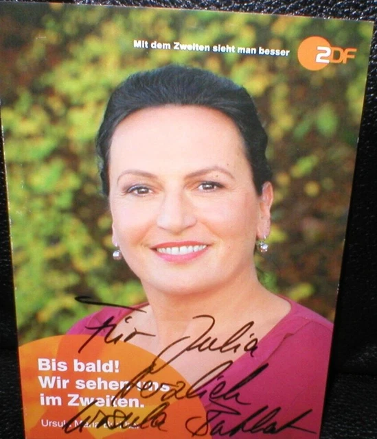 URSULA MARIA BURKHART (2), Autogramm, original signiert! Knicksicherer ...