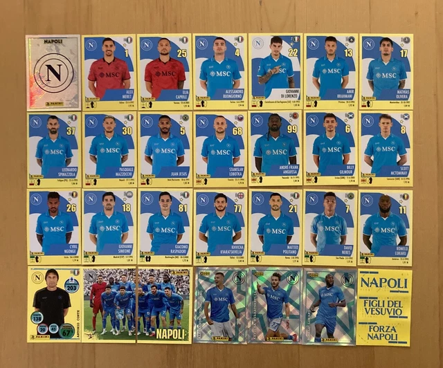 28 FIGURINE STICKERS Calciatori Panini 2024-25 Squadra Completa Napoli EUR 14,99 - PicClick IT