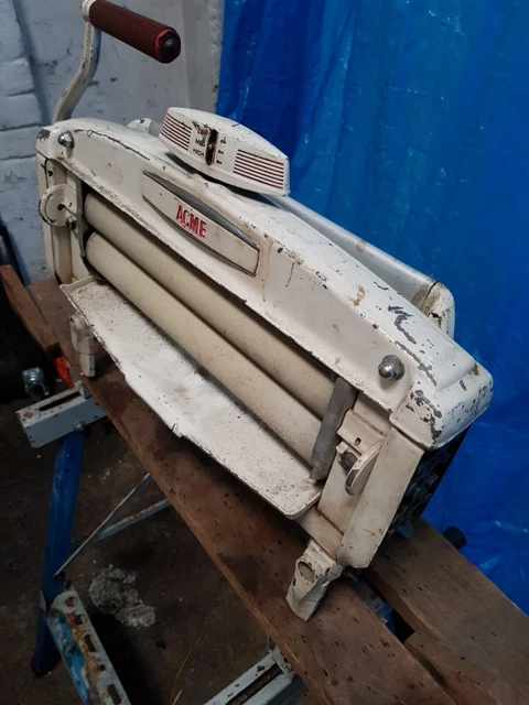 VINTAGE MID CENTURY 50s 60s ACME Mangle Wringer Roller Kitchen Laundry ...
