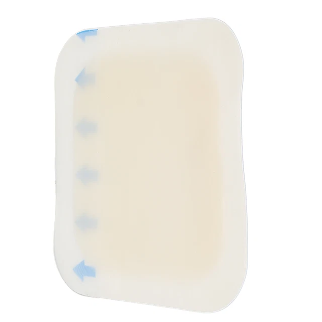 SACRUM SILICONE DRESSING High Absorbency Bordered Silicone Adhesive Pad ...