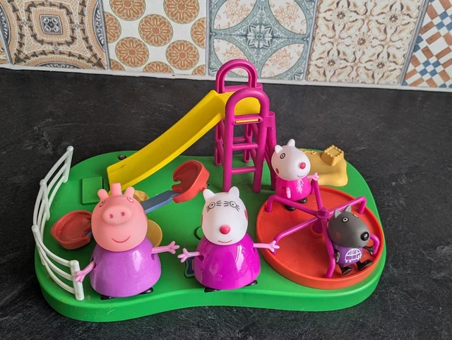 PEPPA PIG PLAYGROUND Play set With 4 Figures £7.50 - PicClick UK
