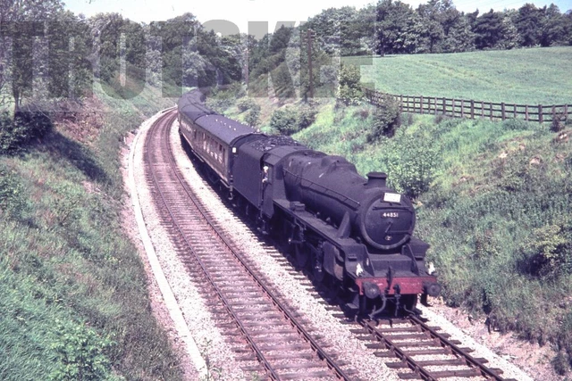 35MM SLIDE BR British Railway Steam Loco 44851 Class 5MT c1964 Original ...