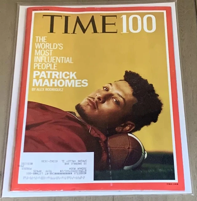 PATRICK MAHOMES KANSAS City Chiefs - TIME Magazine Top 100 - April 2024 ...