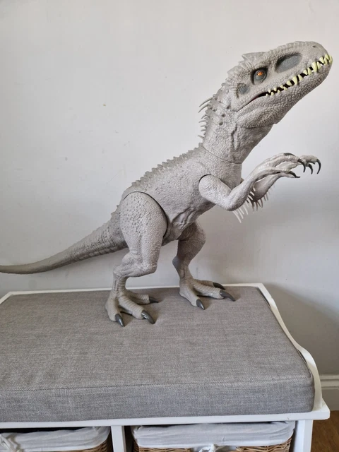 JURASSIC WORLD SUPER Colossal Indominus Rex Dinosaur XL Figure | 3.5Ft ...