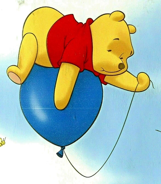 DISNEY'S WINNIE THE Pooh Balloon Wallpaper Border 3 spool 45 feet "FREE ...