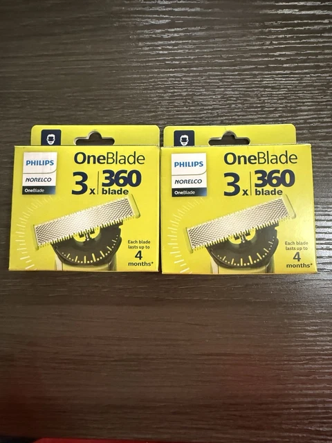 PHILIPS NORELCO ONEBLADE 360 Blade Replacement, 3-Pack (Genuine ...