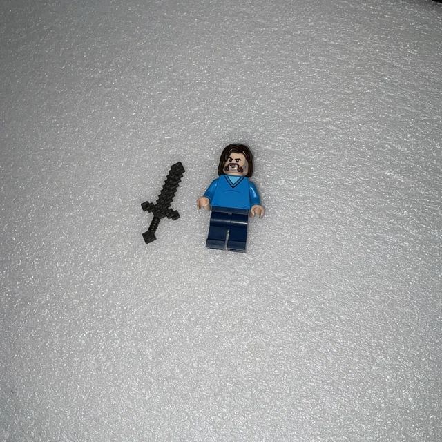 LEGO MINECRAFT MOVIE Steve Minifigure Official With Sword Genuine ...