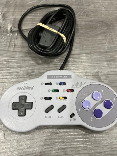 CONTROLLER TURBO PAD AsciiWare ASCII Super Nintendo SNES testato ...