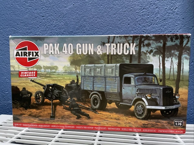 AIRFIX PAK 40 Anti-tank Gun & Truck Model Kit A02315 in 1:76 Scale £9. ...
