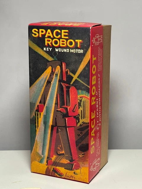 BRAND NEW RETRO Vintage Style Space Robot Key Wound Motor Tin Toy £66.00 - PicClick UK