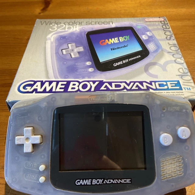 NINTENDO GAMEBOY ADVANCE Handheld Console Glacier plus Sonic battle ...