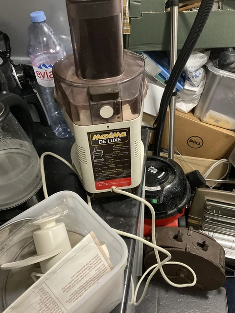 VINTAGE MOULINEX MAXIMA Food Processor Working Attachments Bowl Blade ...