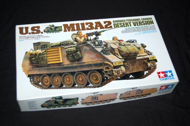 TAMIYA 1/35 SCALE FMC M113A2 Armoured Personnel Carrier Desert Version ...