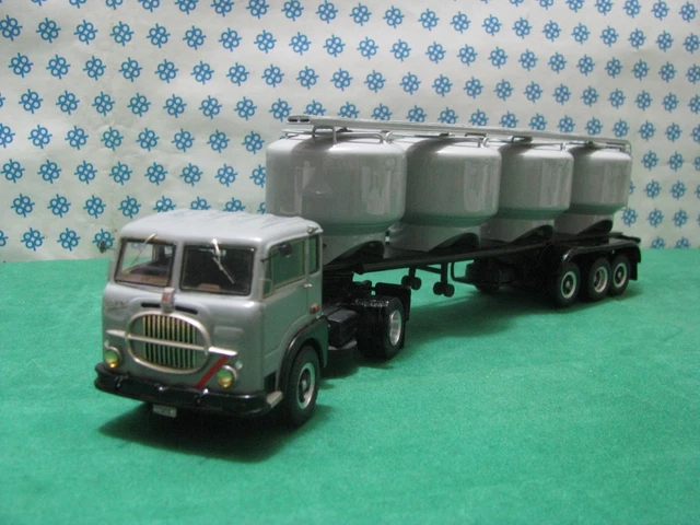 FIAT 682 T3 Semirimorchio 3 Assi con Silos per Cemento -1/43 CB Modelli ...