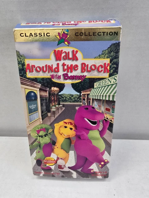 BARNEY WALK AROUND the Block with Barney VHS 1999 Video Tape Classic ...