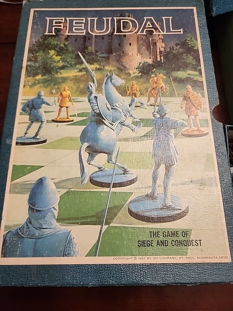 VINTAGE 1967 - FEUDAL Siege & Conquest - 3M Bookshelf Games Board Game ...