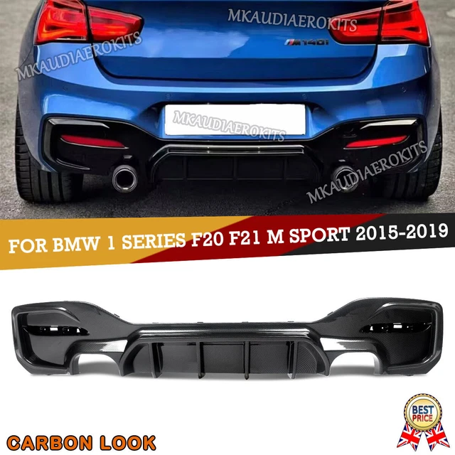 FOR BMW F20 F21 M135i M140i Performance Style Rear Diffuser Carbon Look ...