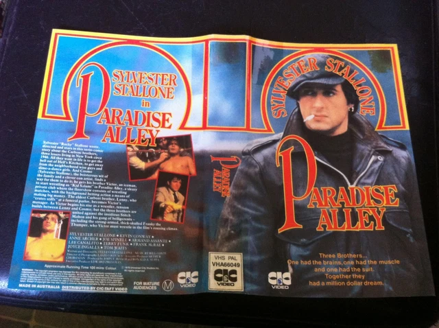 PARADISE ALLEY VHS CIC Sylvester Stallone wrestling Terry Funk Tom ...