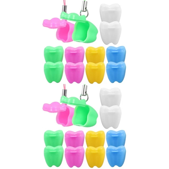 2 PACK DENTS Des Produits Boîte Rangement Lait Récipient Perdues Bébé EUR 11,15 - PicClick FR