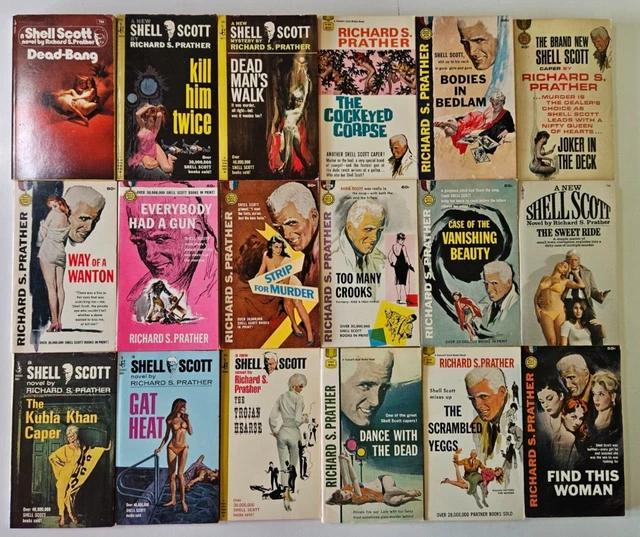 LOT OF 18 Shell Scott Novels by Richard S Prather. All Publisher's 1st ...