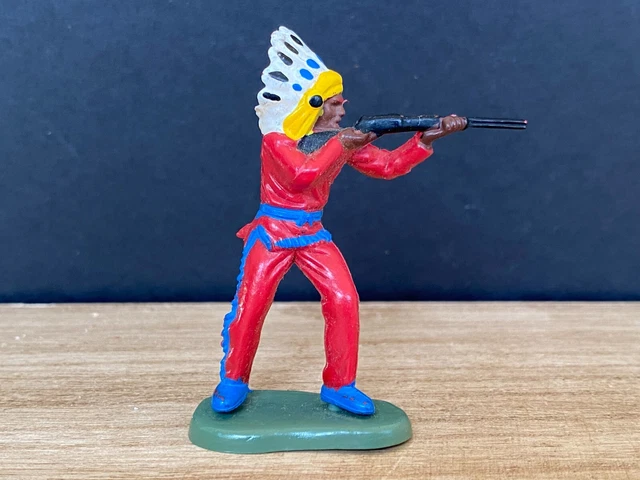 BRITAINS HK - Native Indian rifleman - 1970's Stored 30 yrs Not Timpo ...