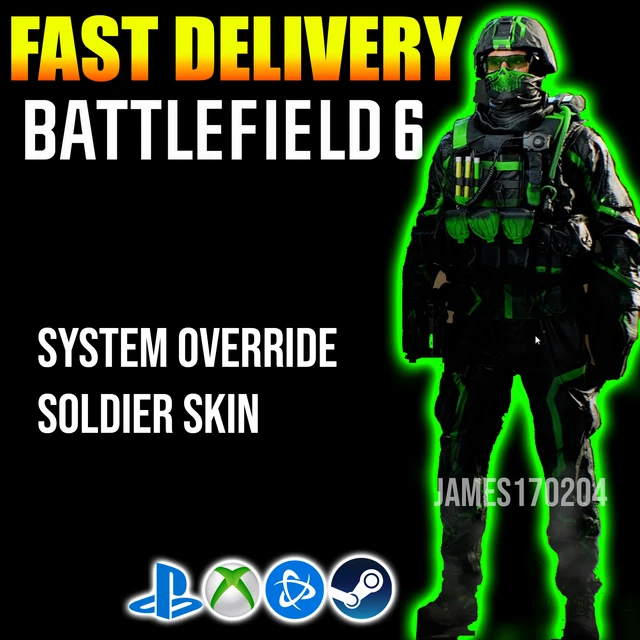 BATTLEFIELD 6 SKIN | BF6 System Override Soldier Skin | Code $6.50 ...