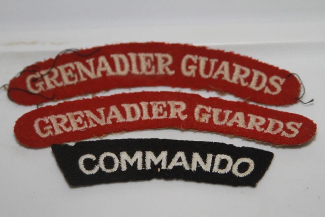 WW2 BRITISH ARMY Grenadier Guards and Commando Uniform Patches £98.88 ...